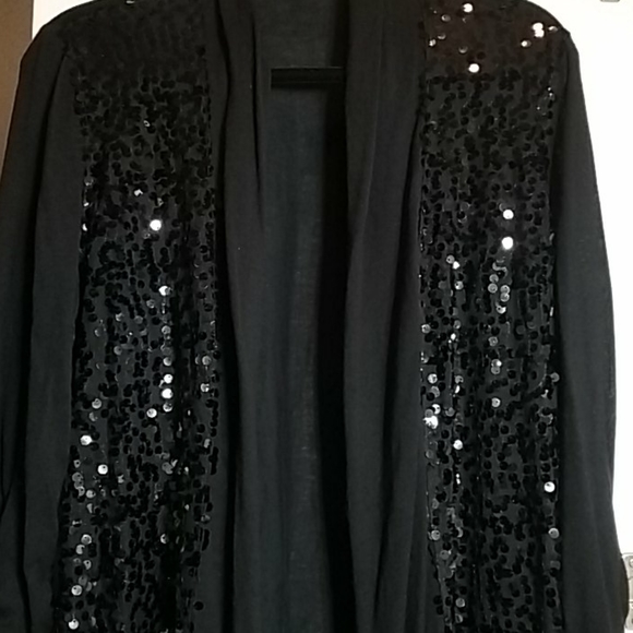 Style & Co. | Tops | Sequined Open Front Cover | Poshmark